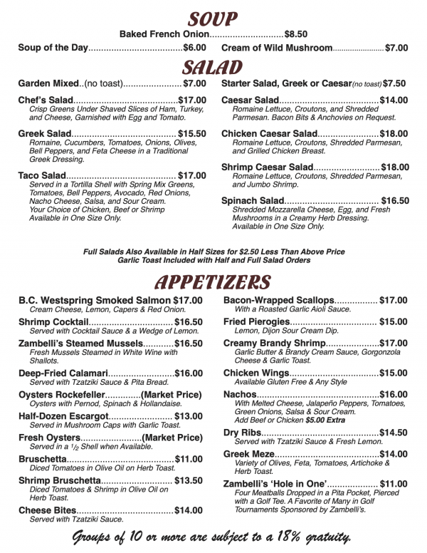 Zambelli's – Truly the best family restaurant in Leduc.